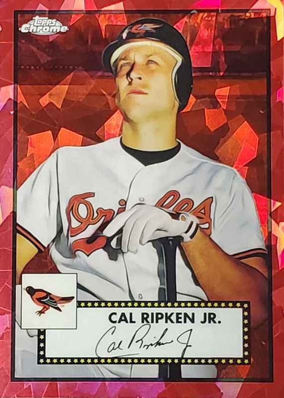 Cal Ripken Jr. 2021 Topps Chrome Platinum Anniversary #498 Red Atomic ...