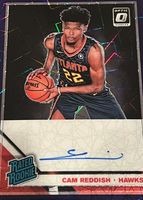 Cam Reddish 2019 Optic #170 Rated Rookie Signatures - Purple Velocity ...