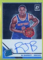 RJ Barrett 2019 Optic #178 Rated Rookie Signatures - Gold /10 PSA 10 ...