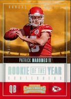 Patrick Mahomes II 2017 Contenders #RY-3 Rookie of the Year Contenders ...