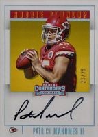 Patrick Mahomes II 2017 Contenders #RR-PM Rookie Roundup Autographs ...