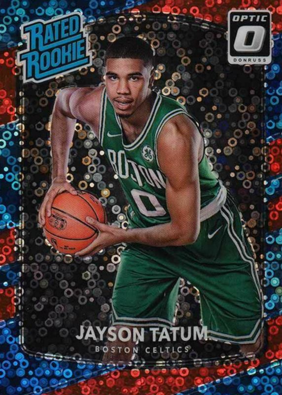 Jayson Tatum 2017 Optic #198 Fast Break Red /85 PSA 10 Price Guide ...
