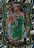 Jayson Tatum 2017 Select #166 Premier Level Zebra /(SSP) Price Guide ...