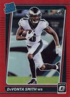 DeVonta Smith 2021 Optic #205 Red /99 Price Guide - Sports Card Investor