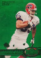 Andre Reed 1997 Metal Universe #169 Precious Metal Gems Green /15 Price ...
