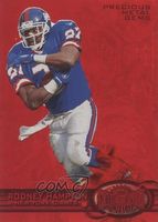 Rodney Hampton 1997 Metal Universe #35 Precious Metal Gems Red /135 ...