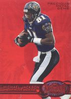 Michael Jackson (NFL) 1997 Metal Universe #57 Precious Metal Gems Red ...