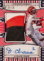 Ja'Marr Chase 2021 National Treasures #162 Rookie Patch Auto - Stars ...