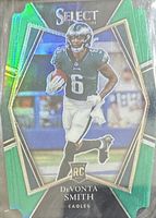 DeVonta Smith 2021 Select #149 Premier Level Green Die-Cut /5 Price ...