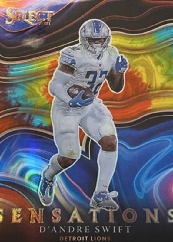 D'Andre Swift 2021 Select #SEN-15 Sensations - Tie-Dye /25 RAW Price ...