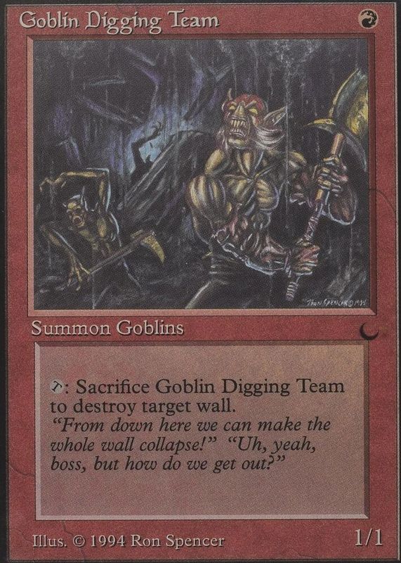Goblin Digging Team 1994 The Dark Base Price Guide - Sports Card Investor