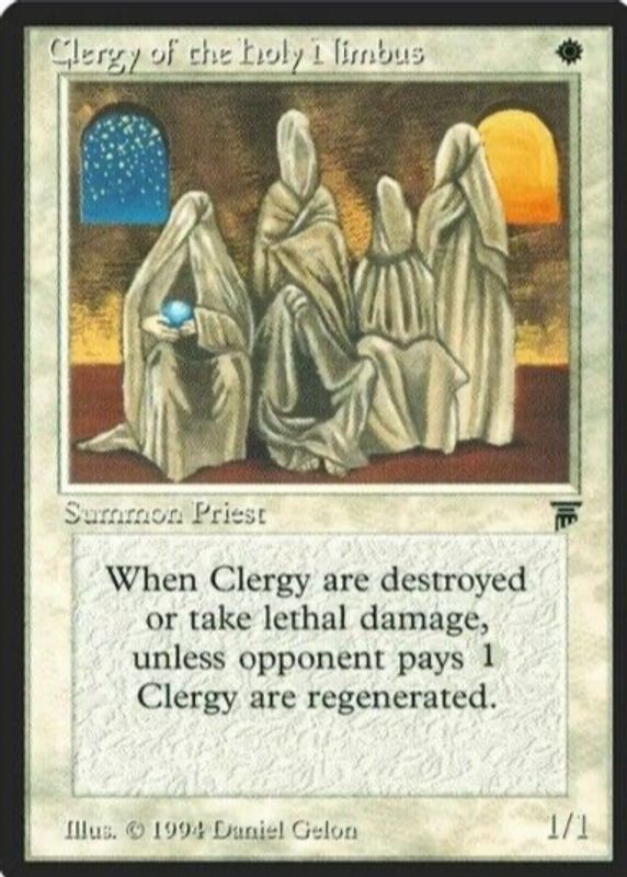 Clergy of the Holy Nimbus 1994 Legends Base Price Guide - Sports Card ...