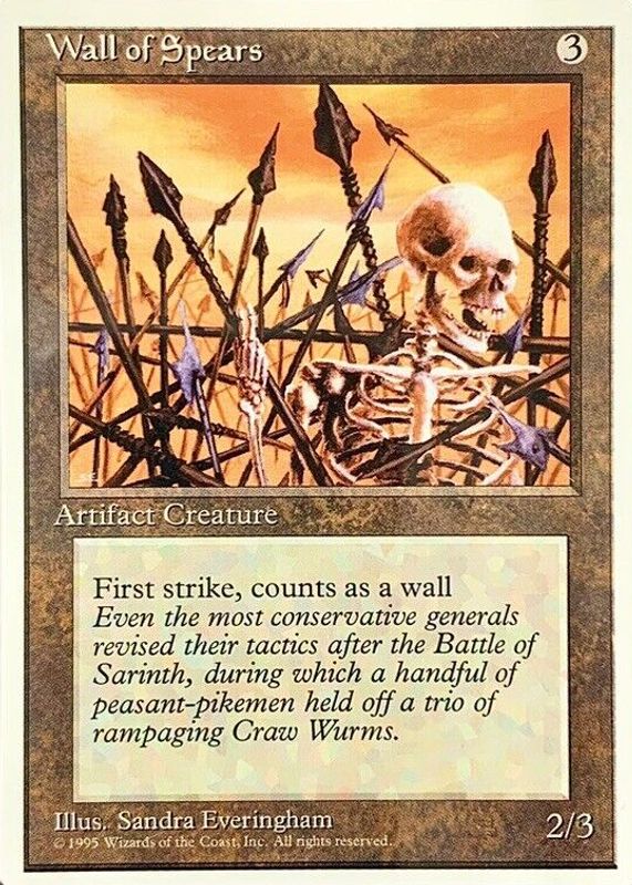 Wall of Spears Magic: The Gathering Cards Price Guide - Sports Card ...