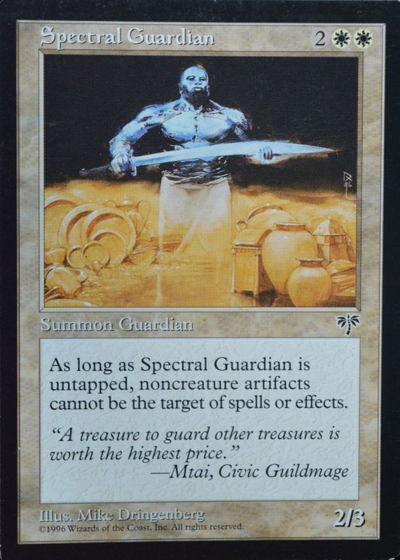 Spectral Guardian 1996 Mirage Base Price Guide - Sports Card Investor