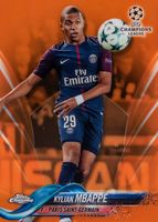 Kylian Mbappe 2017 Topps Chrome UEFA Champions League #41 Orange Refractor /25 Price Guide ...