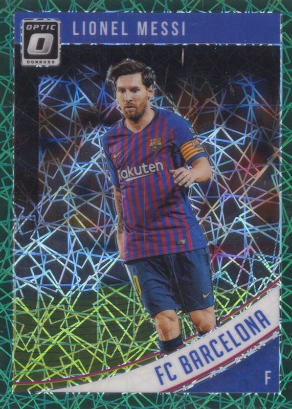 Lionel Messi 2018 Donruss #1 Optic - Green Velocity /200 (Club) Price ...