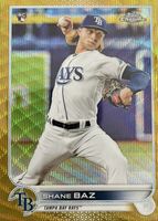 Shane Baz 2022 Topps Chrome #201 Gold Wave Refractor /50 Price Guide ...