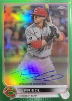 TJ Friedl 2022 Topps Chrome #RA-TF Rookie Auto - Green Refractor /99 Price Guide - Sports Card ...