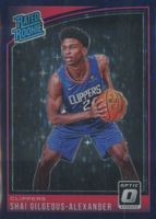 Shai Gilgeous-Alexander 2018 Optic #162 FOTL Purple Stars /13 Price ...
