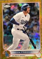 Freddie Freeman 2022 Topps Chrome Logofractor Edition #65 Gold /50 SGC ...