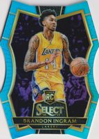 Brandon Ingram 2016 Select #101 Premier Level Light Blue Die-Cut /199 ...