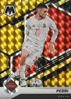 Pedri 2021 Mosaic Road to FIFA World Cup #130 Choice Black & Gold /8 ...