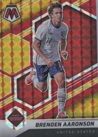 Brenden Aaronson 2021 Mosaic Road to FIFA World Cup #102 Choice Red ...