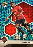 Ansu Fati 2021 Mosaic Road to FIFA World Cup #124 Choice Peacock /(SSP) PSA 10 Price Guide ...