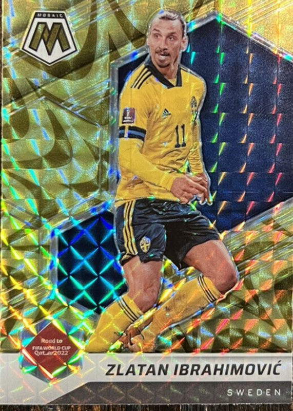 Zlatan Ibrahimovic 2021 Mosaic Road To FIFA World Cup 90 Reactive Gold