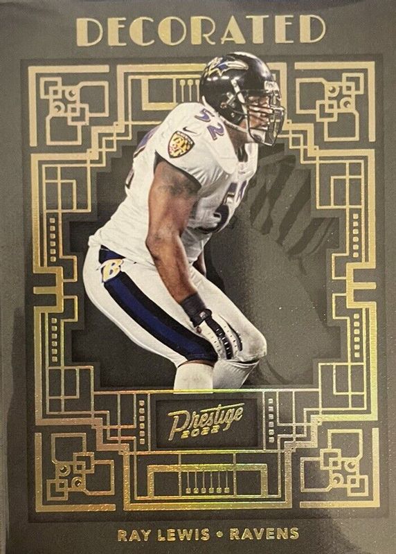 Ray Lewis 2022 Prestige #DE-21 Decorated /(SSP) Price Guide - Sports ...