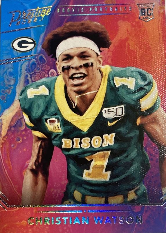 Christian Watson 2022 Prestige #RP-25 Rookie Portraits /(SSP) Price ...