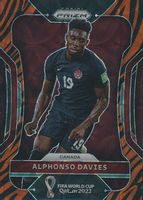 Alphonso Davies 2022 Prizm World Cup #46 Choice Tiger Stripe /(SSP ...