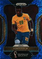 Vinicius Jr. 2022 Prizm World Cup #36 Blue Shimmer /5 PSA 10 Price ...