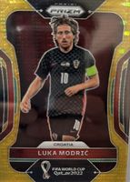 Luka Modric 2022 Prizm World Cup #61 Breakaway Gold /10 Price Guide ...