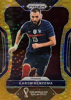 Karim Benzema 2022 Prizm World Cup #99 Breakaway Gold /10 Price Guide ...