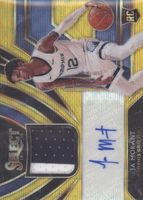 Ja Morant 2019 Select #RJA-JMT Rookie Jersey Autographs - Gold Wave PSA ...