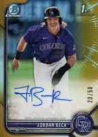 Jordan Beck Baseball Cards Price Guide - Sports Card Investor