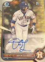 Drew Gilbert 2022 Bowman Draft #CDA-DG Chrome DP Auto - Superfractor /1 ...