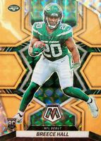 Breece Hall 2022 Mosaic #283 NFL Debut - Orange Fluorescent /25 PSA 10 ...