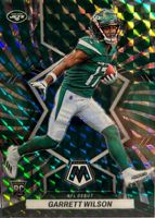 Garrett Wilson 2022 Mosaic #276 NFL Debut - Green Swirl /11 Price Guide ...