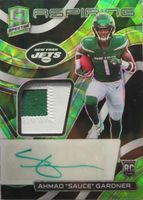 Sauce Gardner 2022 Spectra #203 Rookie Patch Auto - Neon Green /35 ...