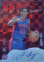 Jaden Ivey 2022 Hoops #HSR-JIV Hot Signatures Rookies - Red /25 Price ...