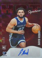 David Roddy 2022 Hoops #HSR-DRD Hot Signatures Rookies - Red /25 PSA 10 ...