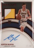 Austin Reaves 2021 Immaculate #118 Rookie Patch Auto - Red /49 Price ...