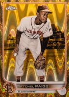 Satchel Paige 2022 Topps Gilded Collection #111 RayWave Gold Etch Refractor /25 Price Guide ...