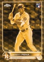 Jeremy Pena 2022 Topps Gilded Collection #159 Cast in Gold ...