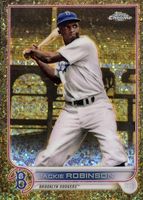 Jackie Robinson 2022 Topps Gilded Collection #30 Mini-Diamond Gold Etch Refractor /50 Price ...