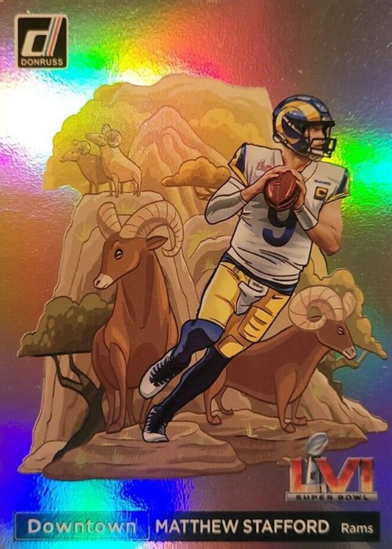 Matthew Stafford 2022 Donruss #SBD-MS Super Bowl Downtown /(SSP) Price ...
