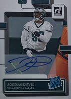 Jordan Davis 2022 Donruss #353 Rated Rookie Autographs Price Guide ...