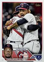 Emmanuel Clase 2023 Topps #117 Golden Mirror Image Variation /(SSP ...